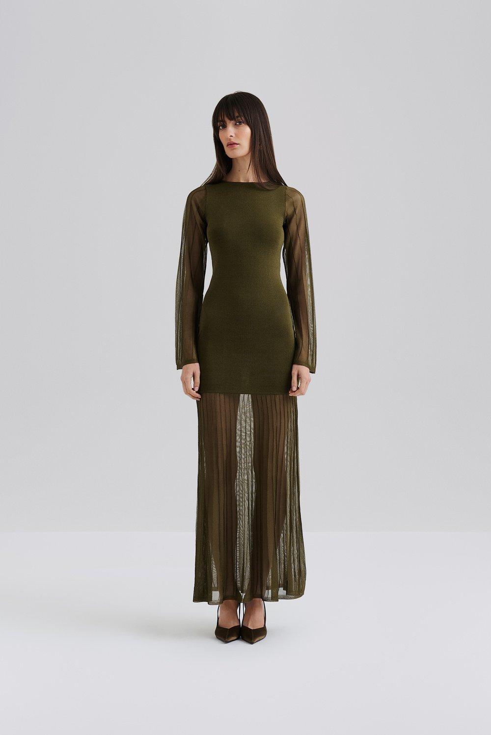 Malina Haisley Maxi Dress Olive – Alexlifestyle.fi